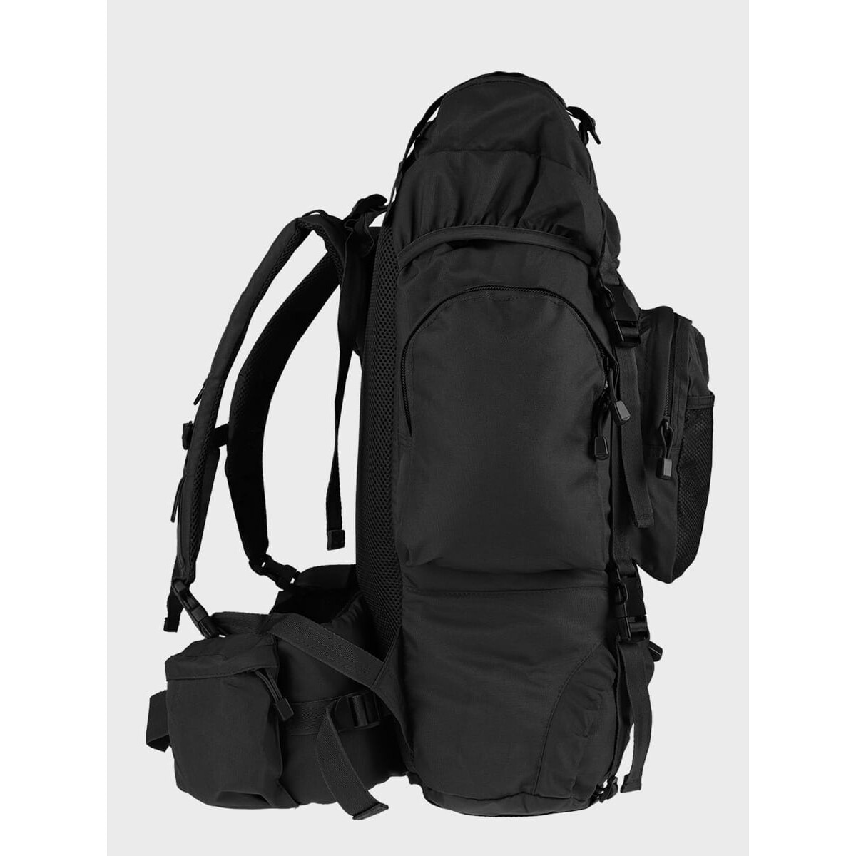 Rucsac militar Commando 55L, Mil-Tec, impermeabil, negru, 35x18x54cm ...