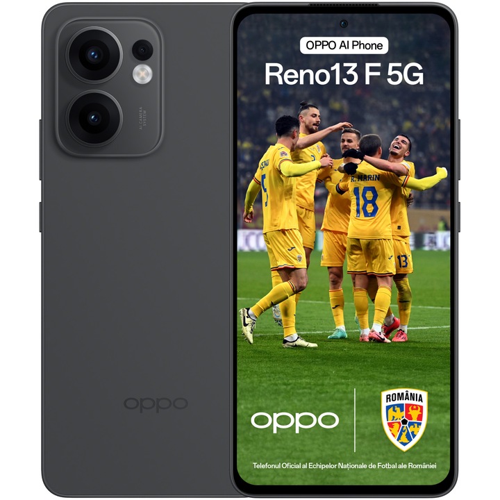 Telefon mobil OPPO Reno13 F, Dual SIM, 8GB RAM, 256GB, 5G, Graphite ...