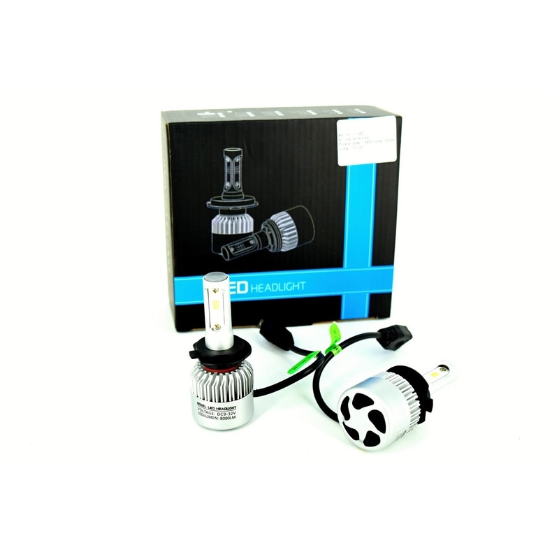 Set Bec H7 cu LED S2 chip led Korea 4800 lumen 6000k - eMAG.ro