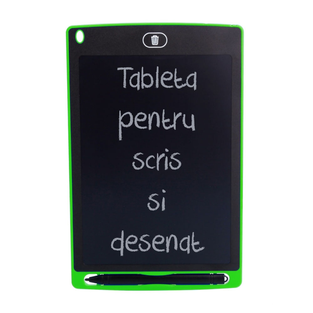 Tableta LCD pentru scris si desenat, 8.5", verde - eMAG.ro