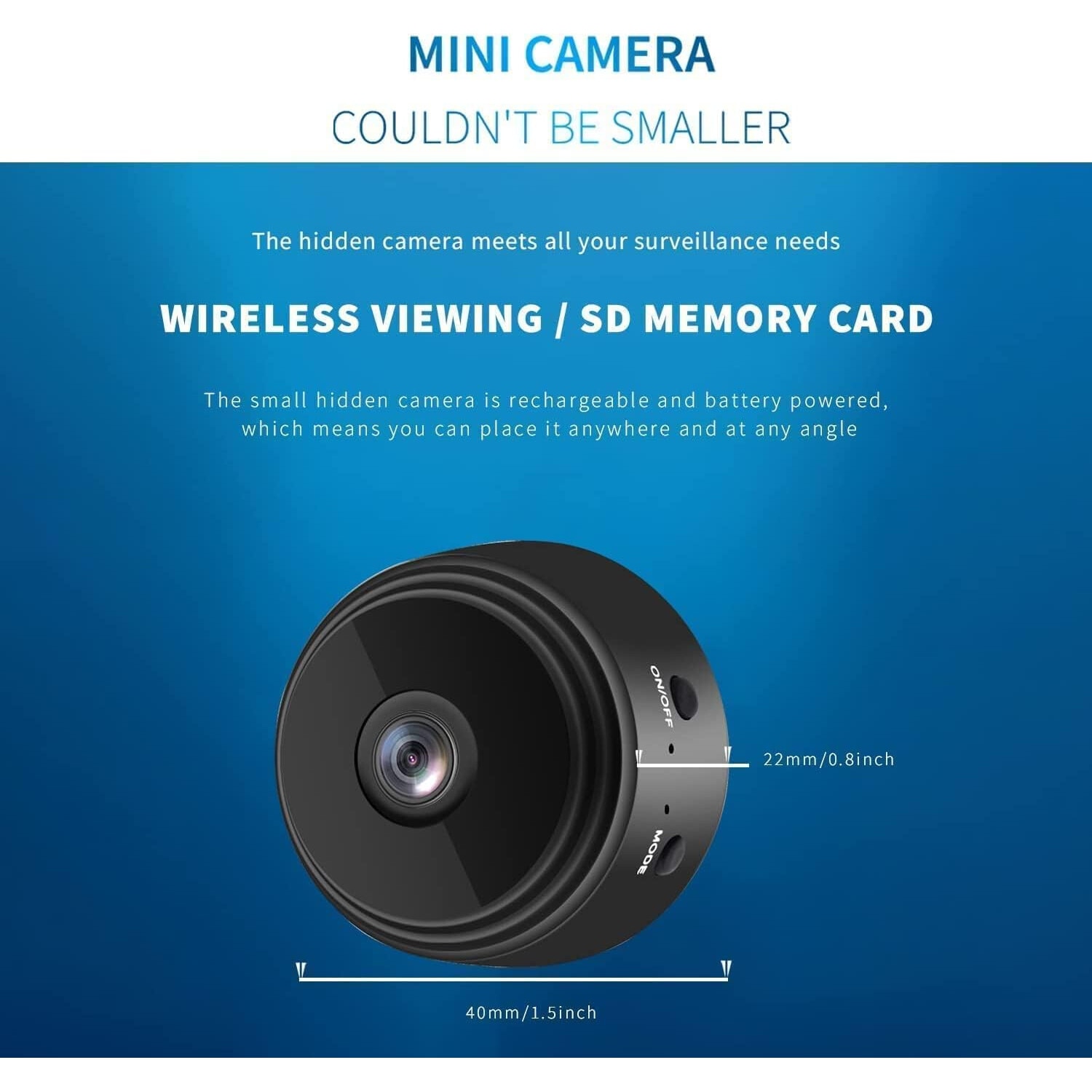 Camera de supraveghere WiFi 1080P HD cu detectie de miscare si vedere ...