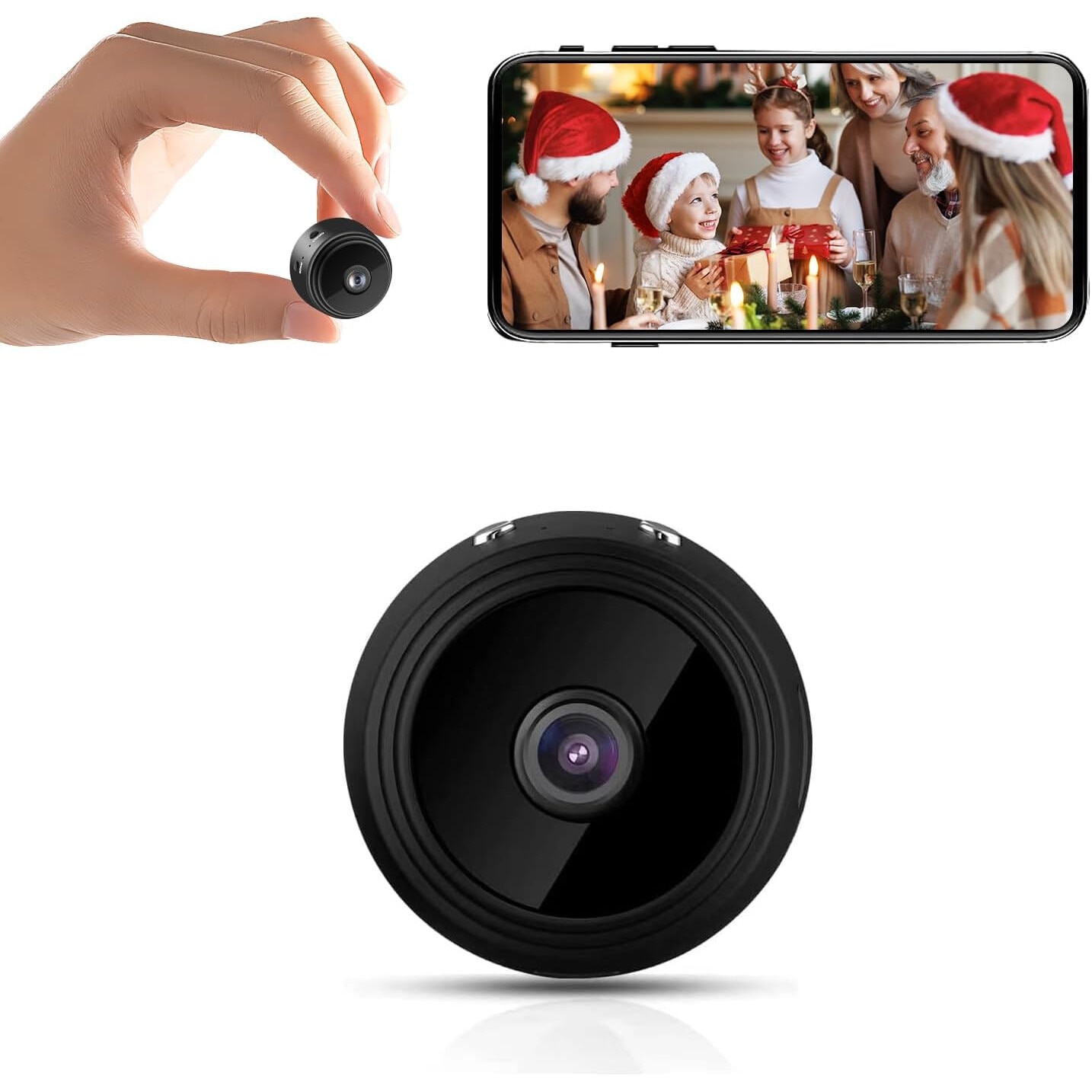Camera de supraveghere WiFi 1080P HD cu detectie de miscare si vedere ...