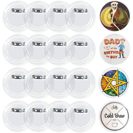 20 bucati acrilic buton insigna buton din plastic transparent pentru ...