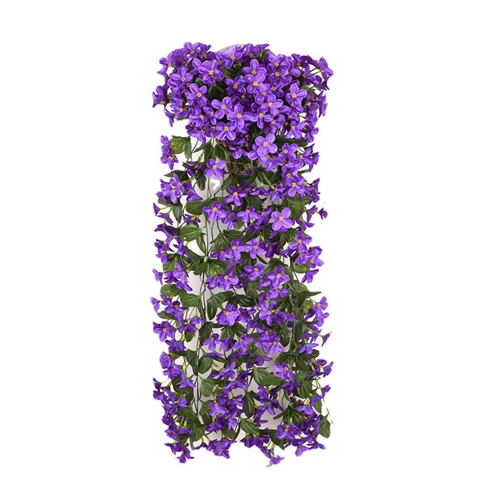 Flori artificiale suspendate, violet, 85cm, set de orhidee si glicina ...