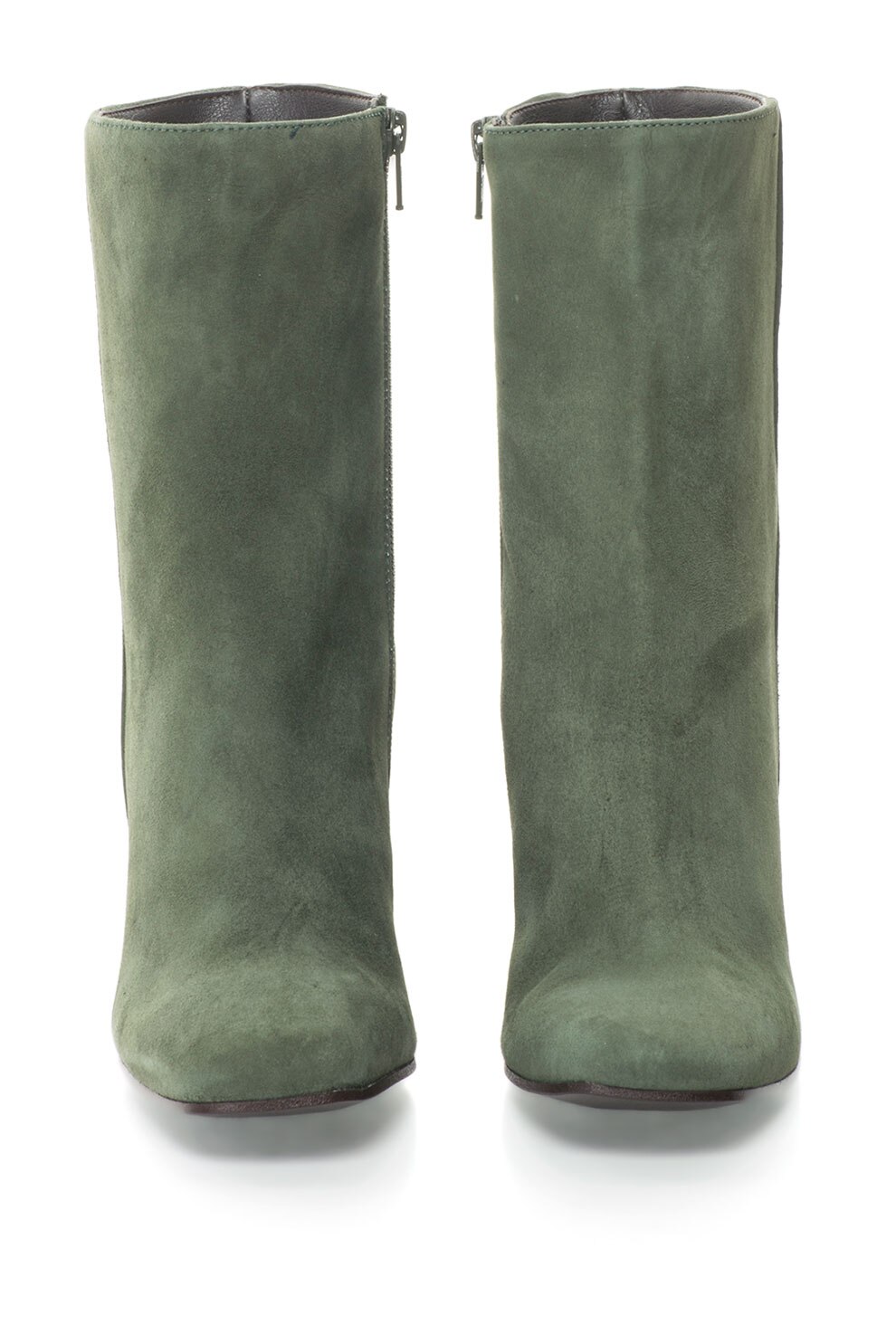 Zee Lane Collection, Велурени боти с метални акценти, Тъмнозелен, 35 ...