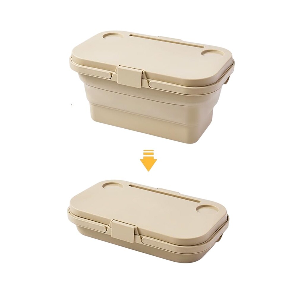 Cosulet pliabil multifunctional din plastic cu masuta capac, awwaline ...