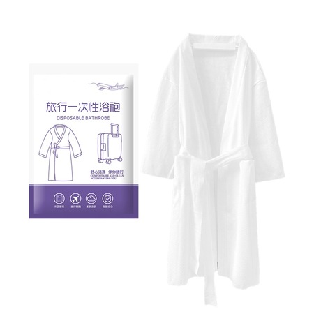 Set halate baie albe din bumbac, 80g, unisex, ambalate individual - eMAG.ro