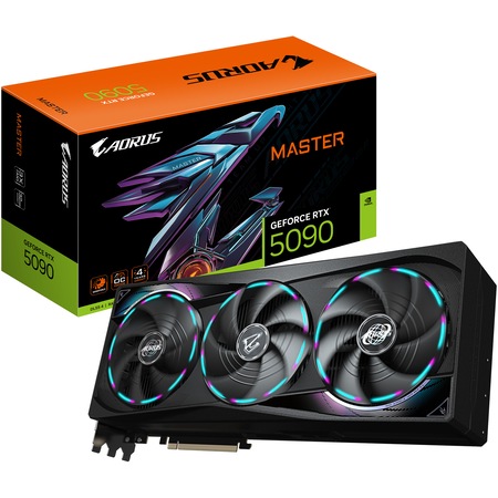 Видеокарта GIGABYTE AORUS GeForce RTX™ 5090 MASTER, 32GB GDDR7, 512-bit ...