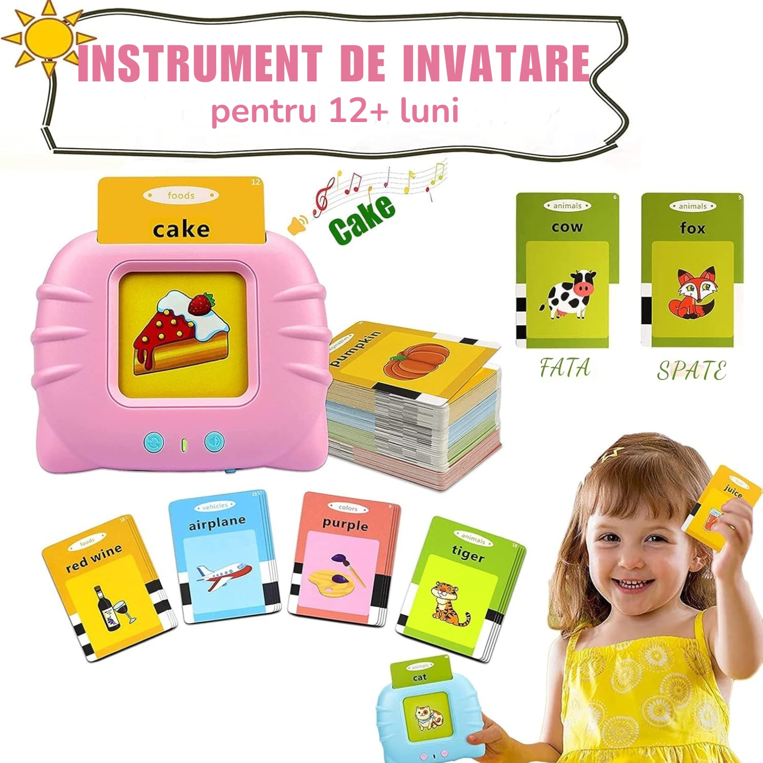 Комплект интерактивни говорещи флаш карти – 224 думи, реалистични звуци ...