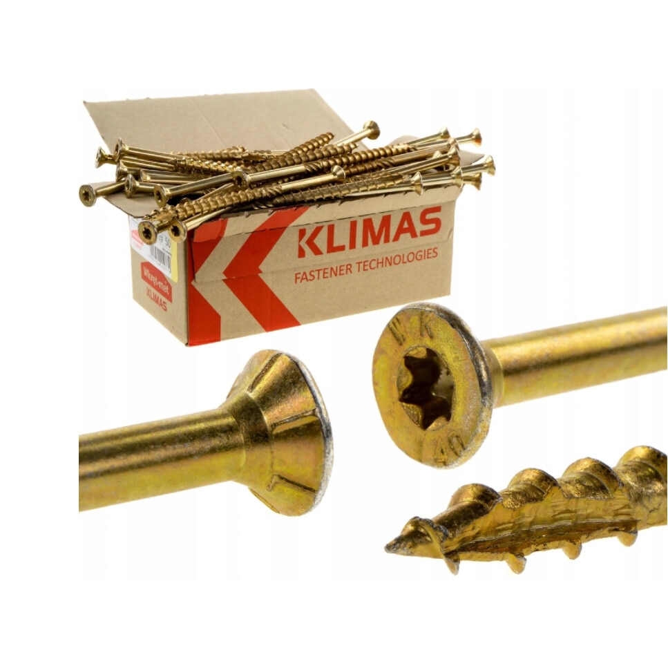 Suruburi Klimas, 8x80mm TORX, set 10 bucati, otel zincat - eMAG.ro