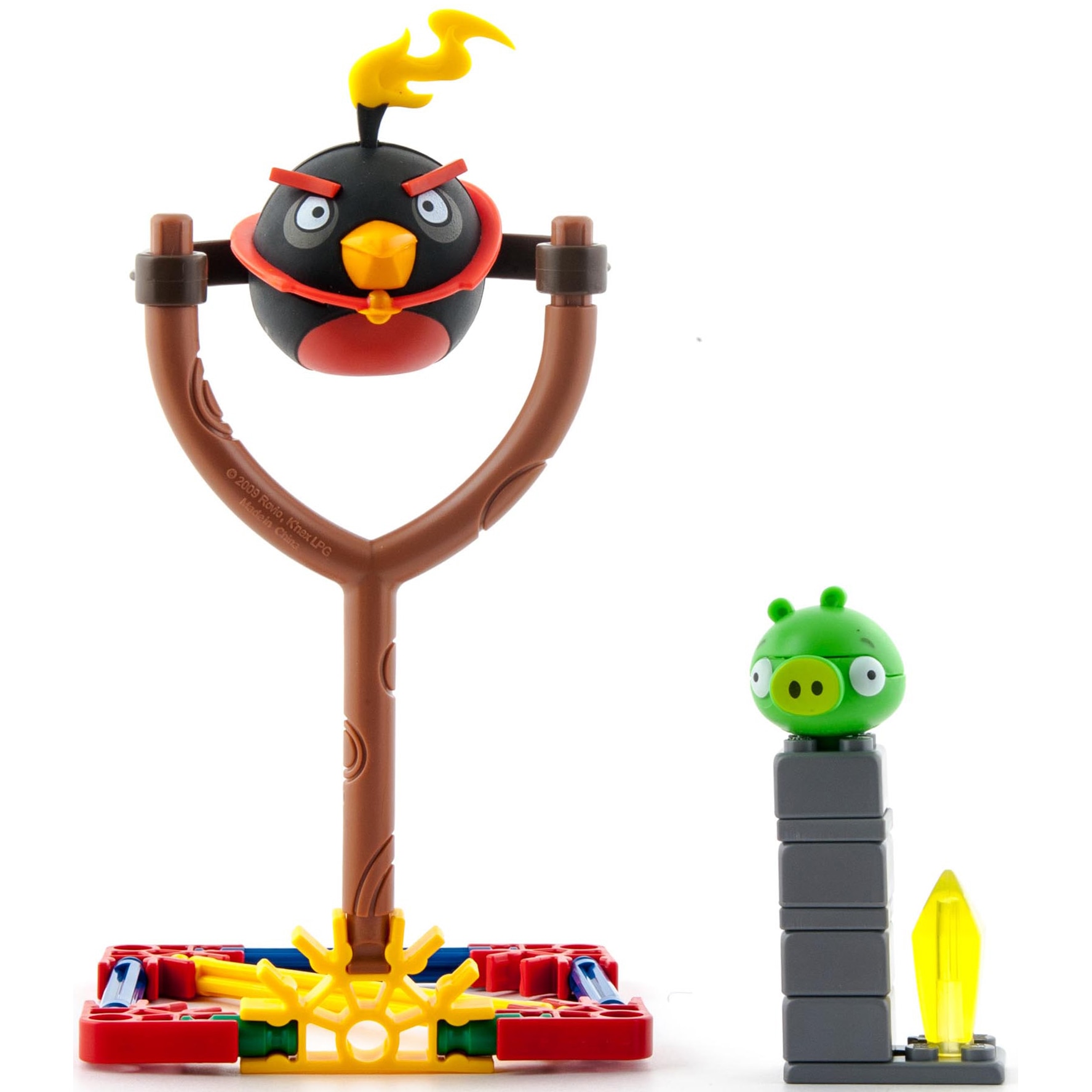 Комплект фигурки Angry Birds Knex Fire Bomb vs Pig - eMAG.bg