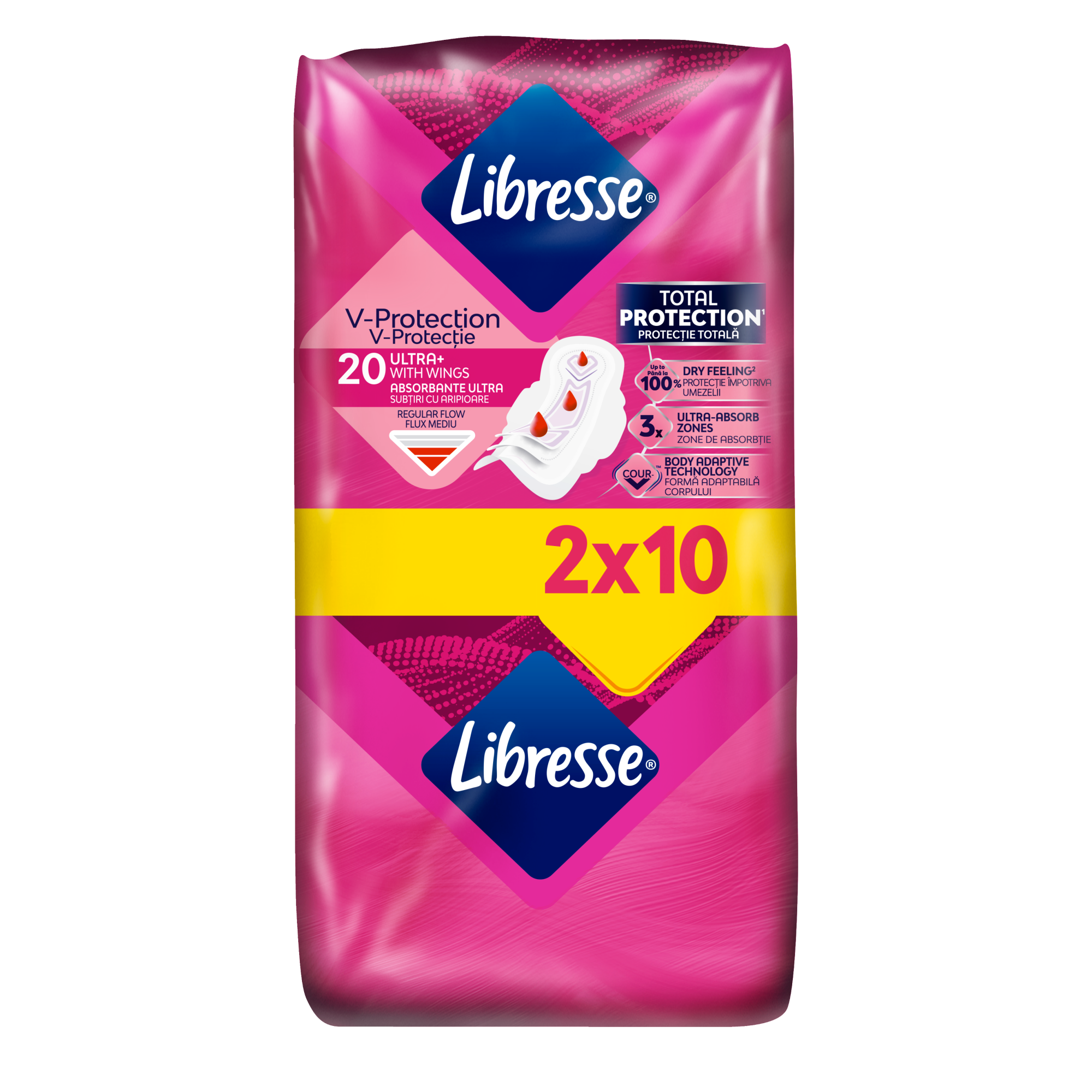 Absorbante Libresse Ultra Normal Duo, 20 bucati - eMAG.ro