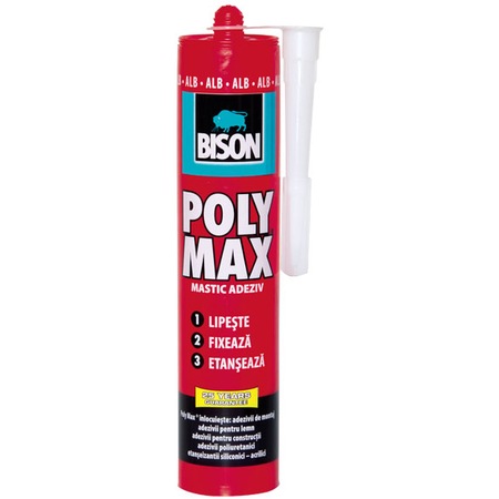 Adeziv universal Bison Poly Max, 425 g, Alb - eMAG.ro