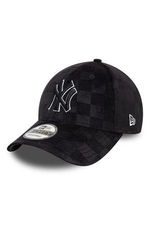 New Era, Sapca in carouri New York Yankees, Negru, 56-62 CM - eMAG.ro