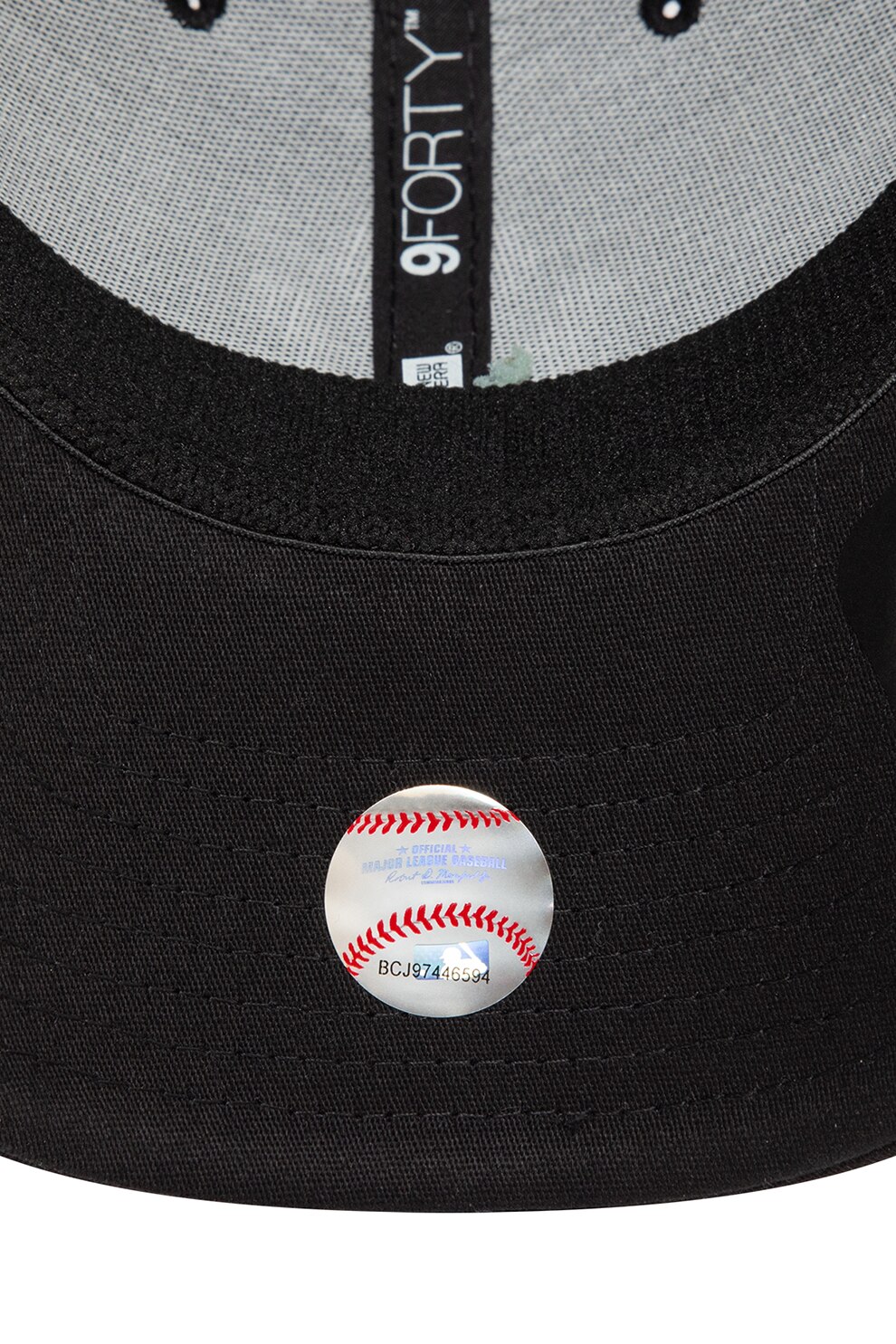 New Era, Sapca de bumbac cu logo, Alb, Negru, 56-62 CM - eMAG.ro