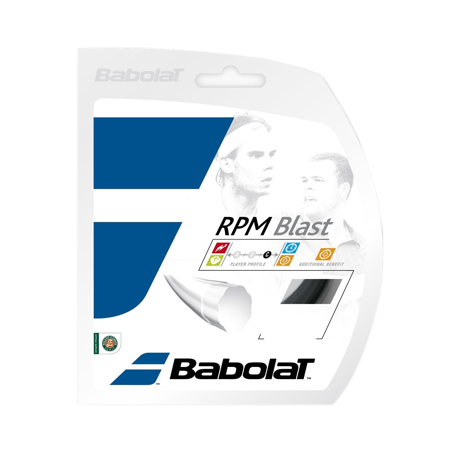 Racordaj Babolat RPM Blast 12m, Negru, 1.35 - eMAG.ro