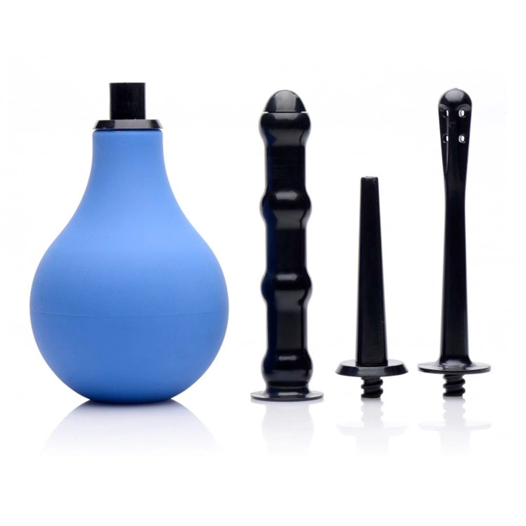 Set de dispozitive pentru clisma anala, XR Brands, 3 duze, 225 ml, cu ...