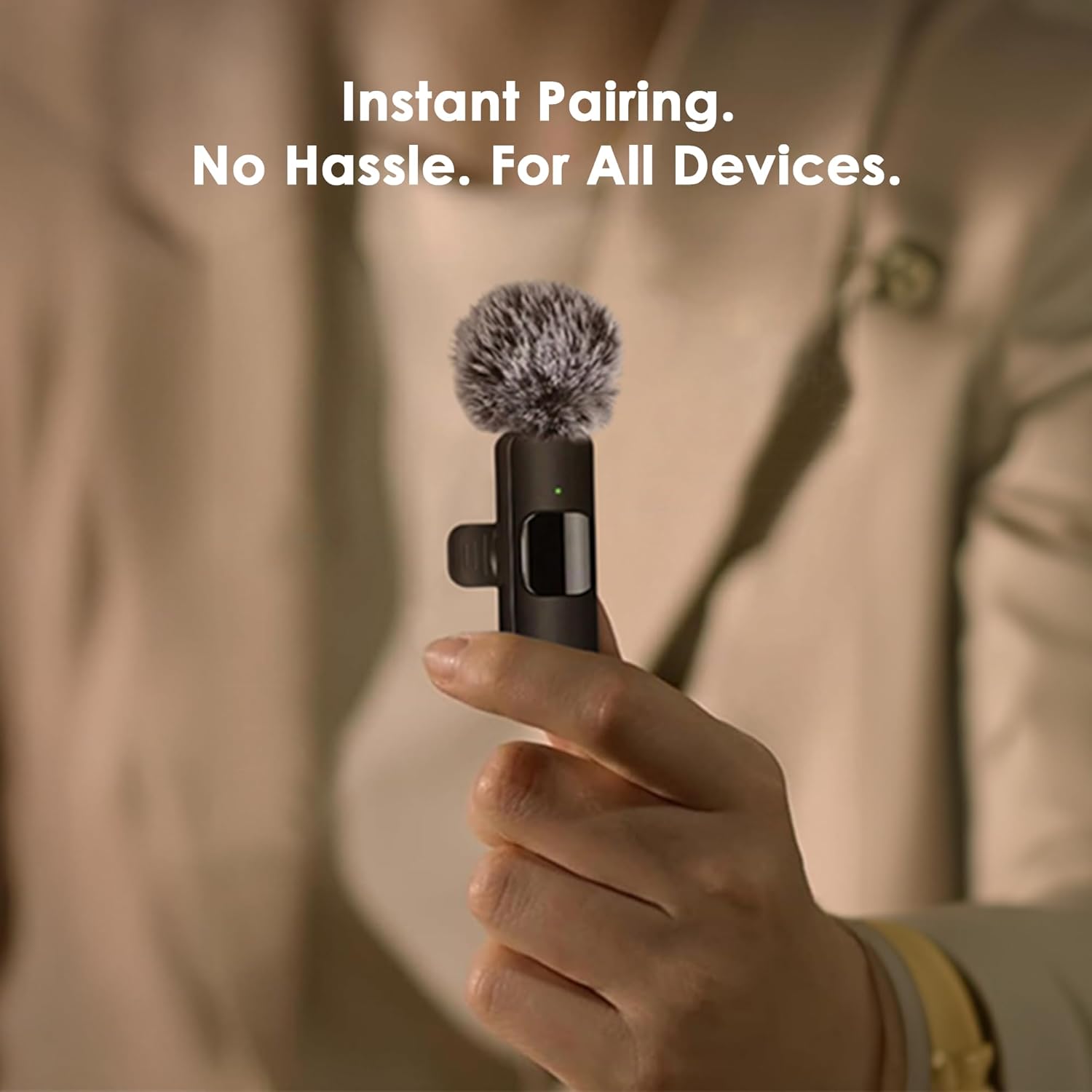 Set de 2 microfoane profesionale Lavalier, pentru iPhone, iPad, Android ...