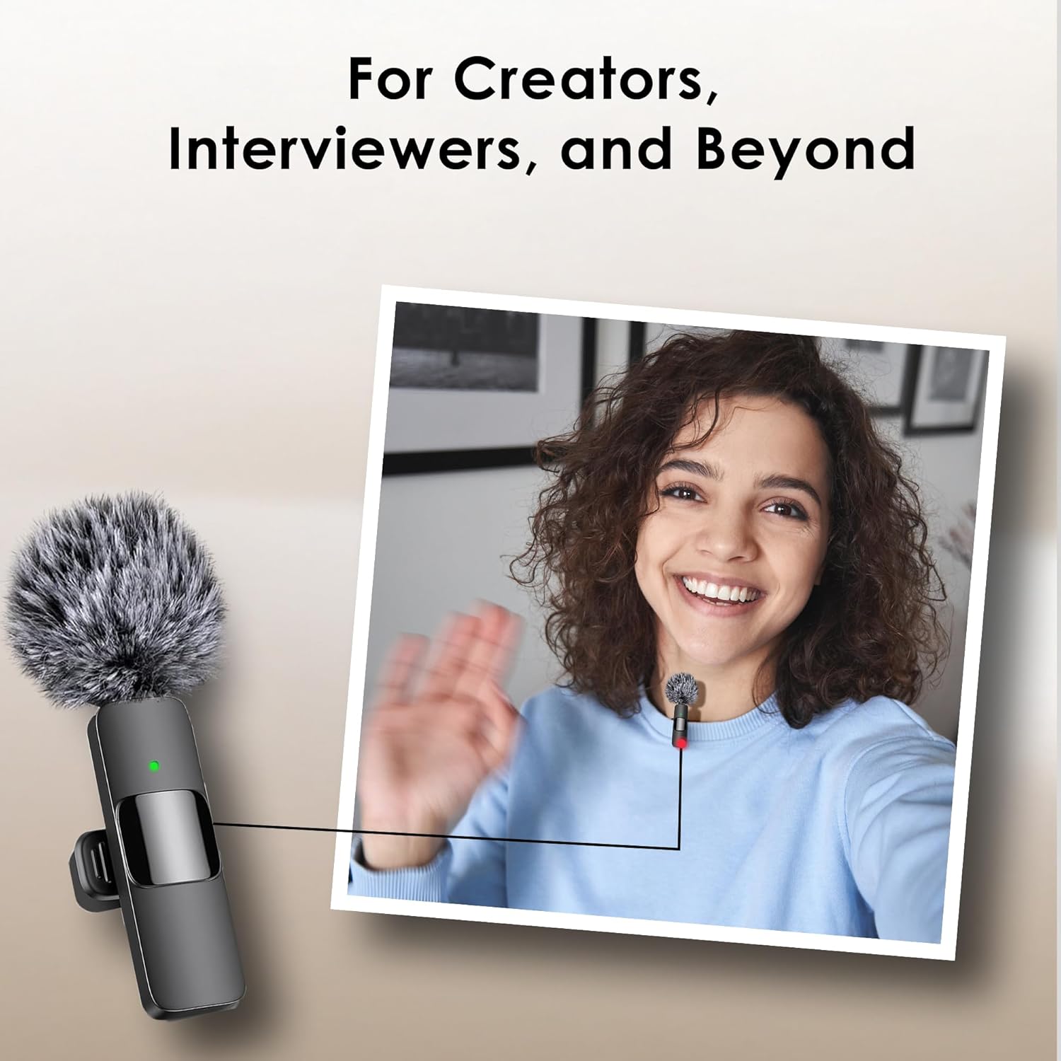 Set de 2 microfoane profesionale Lavalier, pentru iPhone, iPad, Android ...