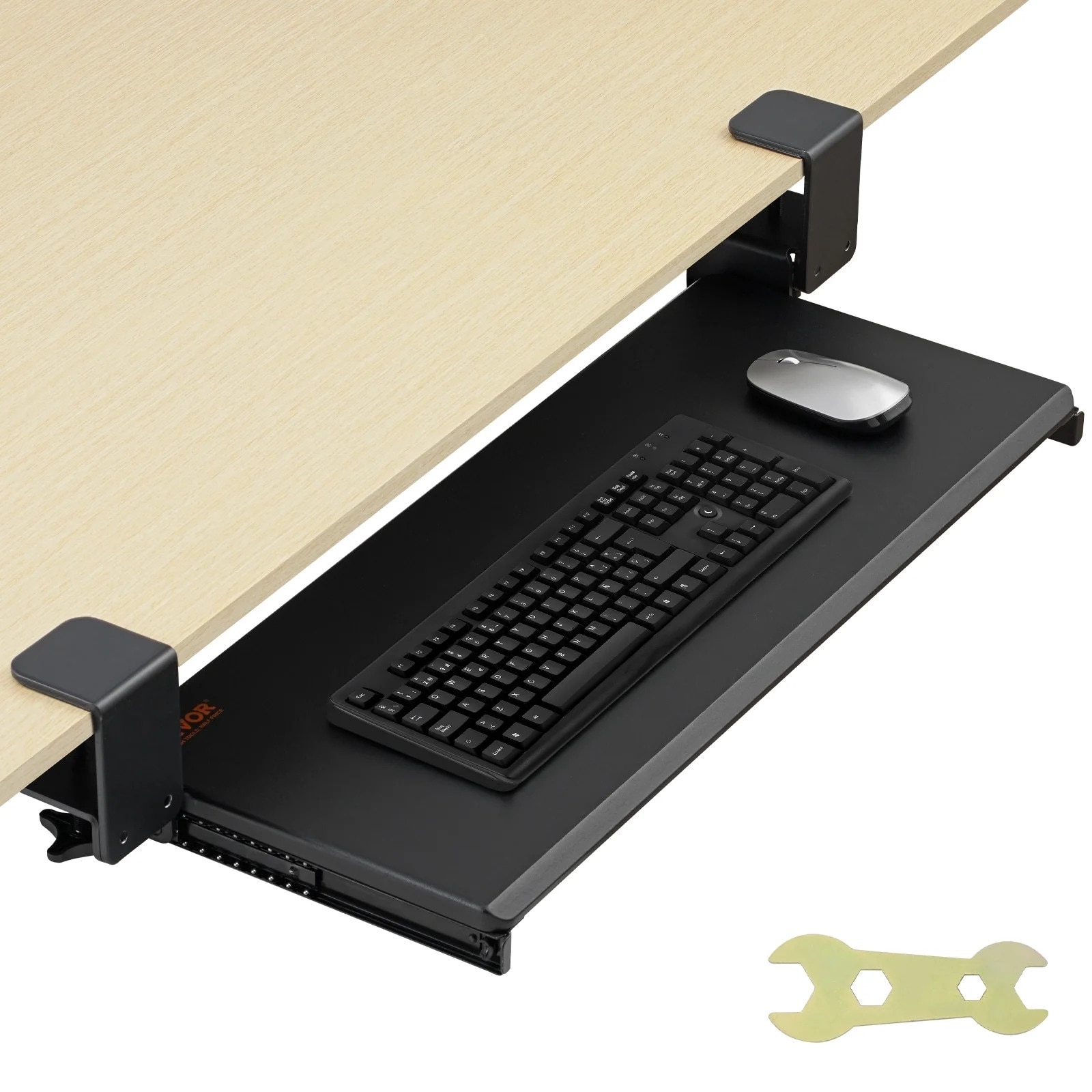 Tava pentru tastatura sub birou, 26.8x11 inch, design ergonomic ...