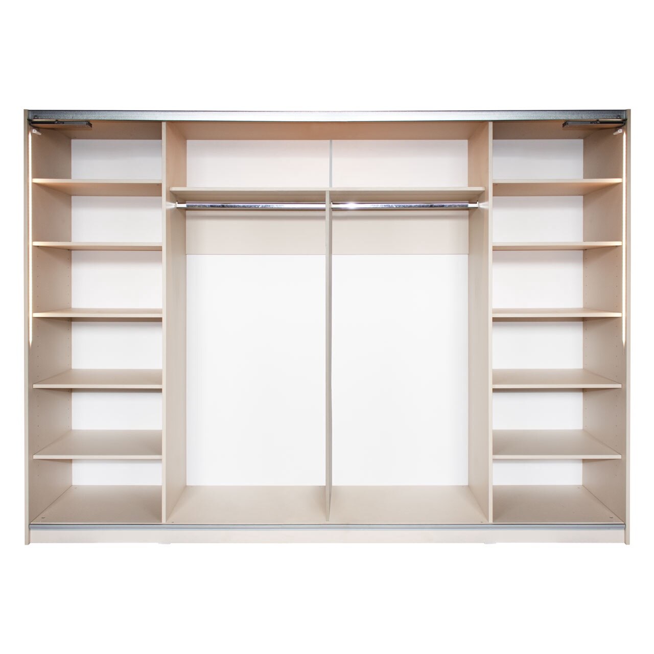 Dulap Gold 2800 Crem cu usi MDF Lucios - eMAG.ro