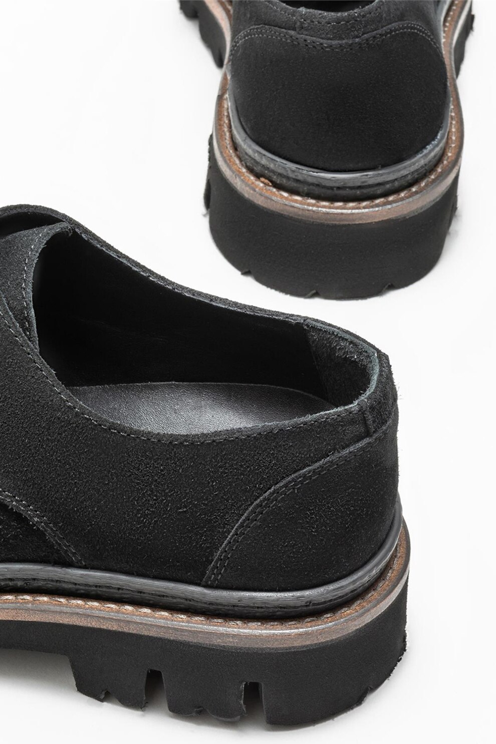 ELLE, Pantofi derby de piele intoarsa - eMAG.ro