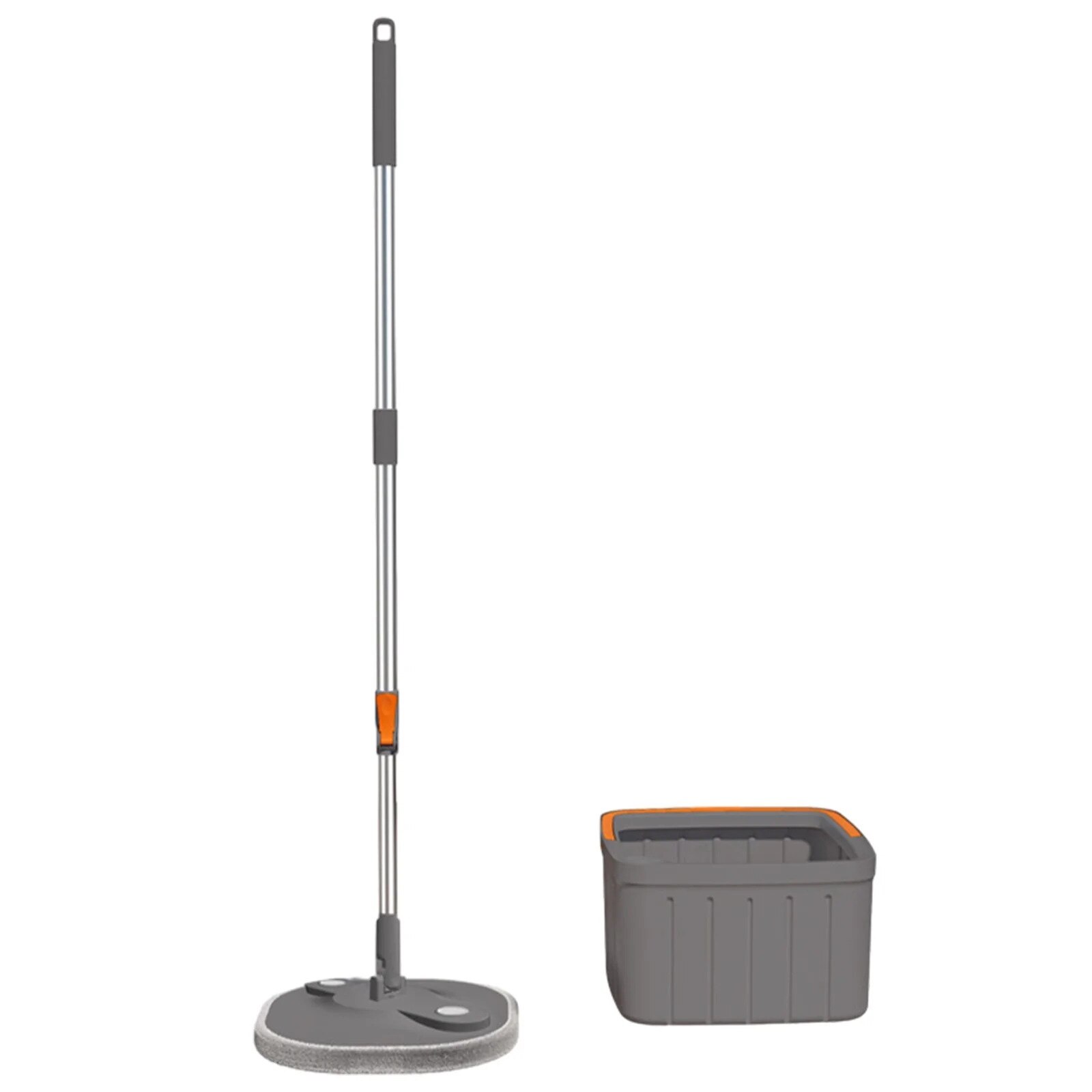 Set mop telescopic din otel inoxidabil cu galeata, sistem de separare ...