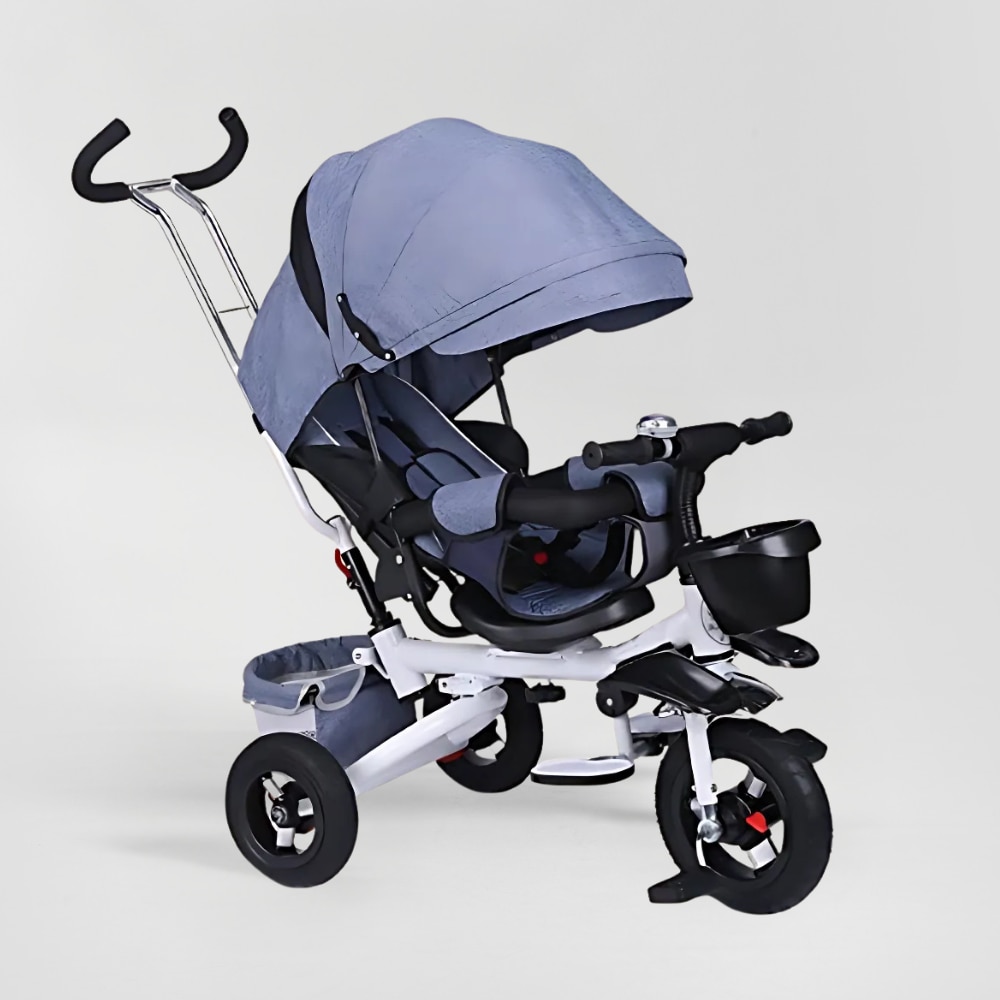 Tricicleta multifunctionala JOZY®, scaun reversibil 360°, roti din ...