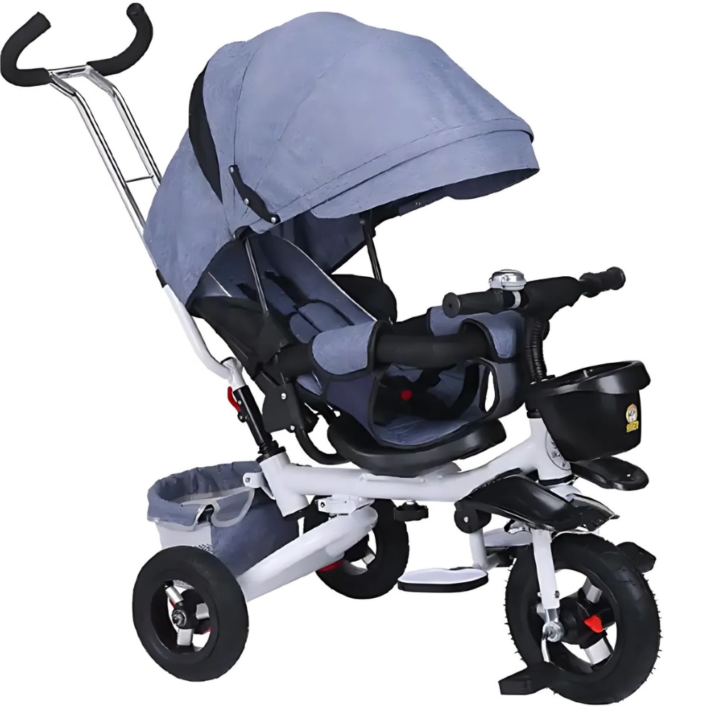 Tricicleta multifunctionala JOZY®, scaun reversibil 360°, roti din ...