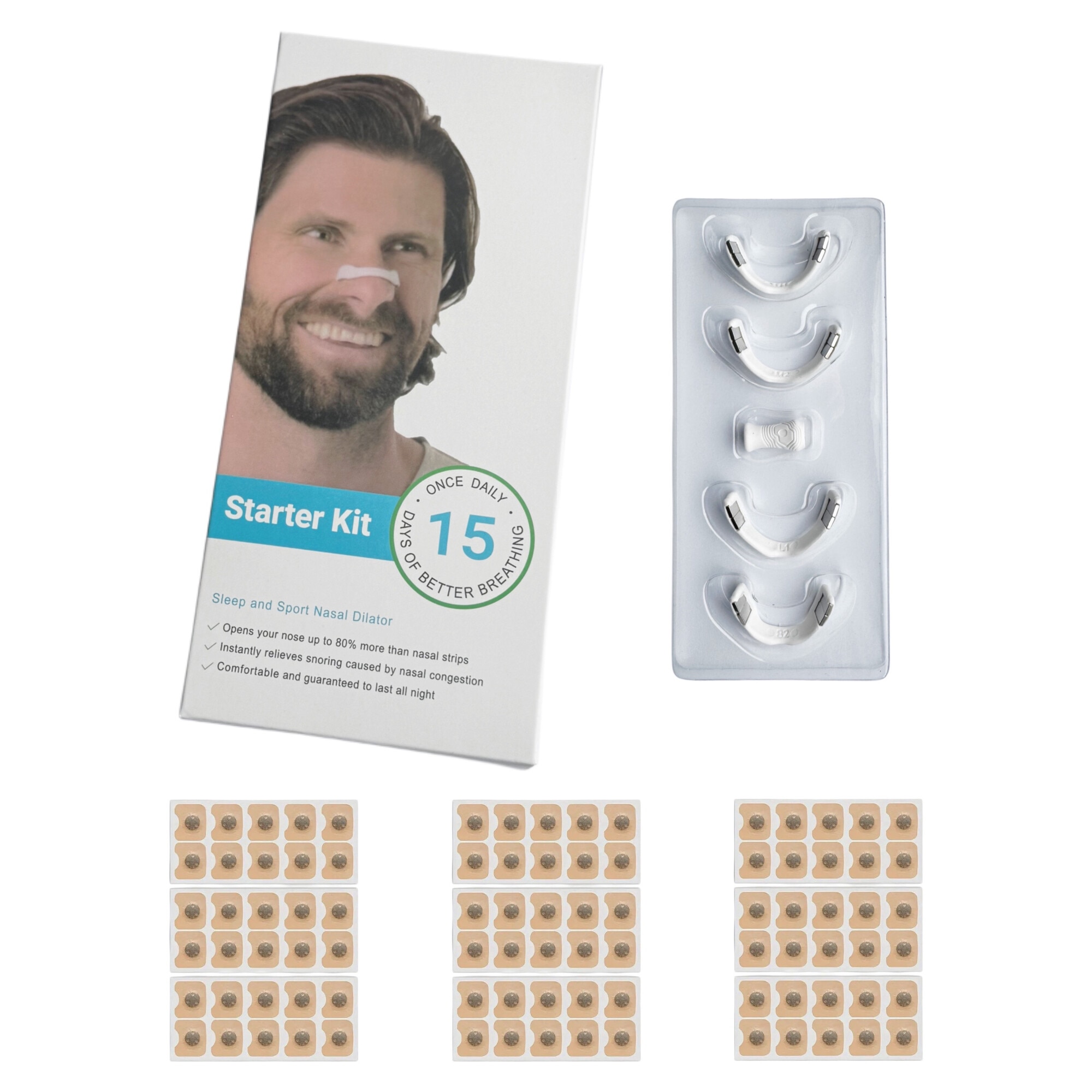 Set dilatator nazal Intake breathing pentru 45 zile - Starter Kit ...