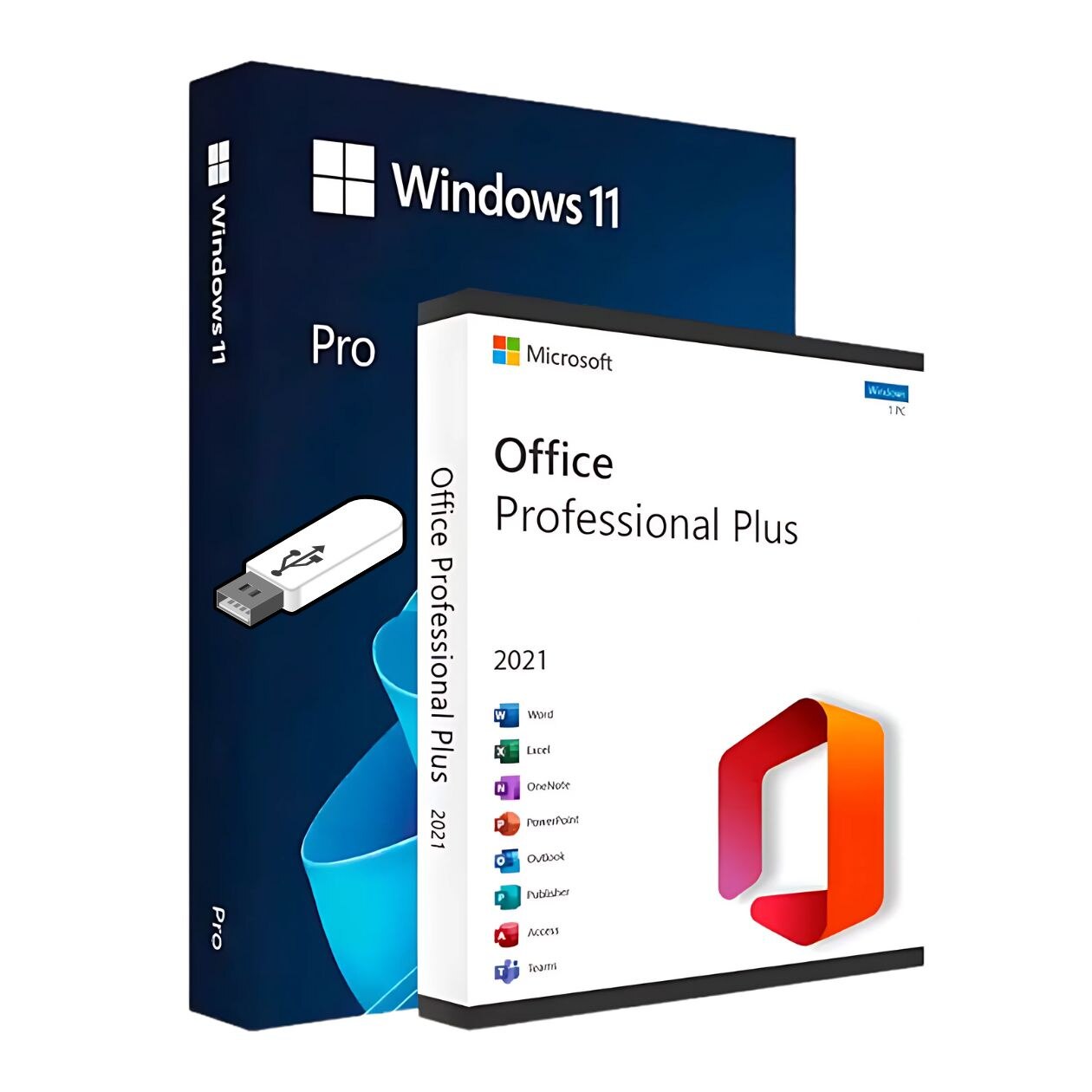 Sistem de operare Windows 11 Pro si Office 2021 Professional Plus, 1PC ...