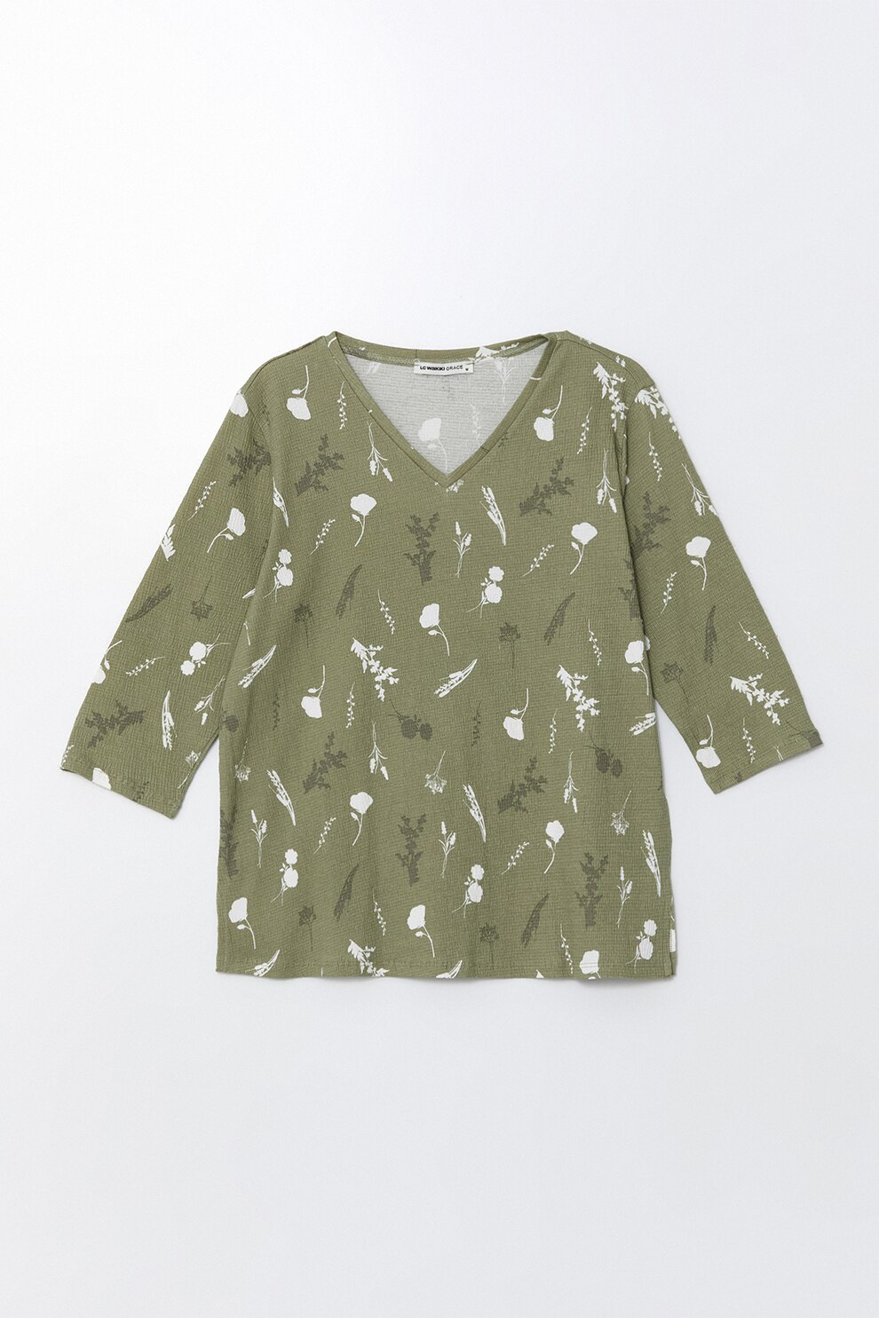 LC WAIKIKI, Bluza cu imprimeu floral si decolteu in V - eMAG.ro