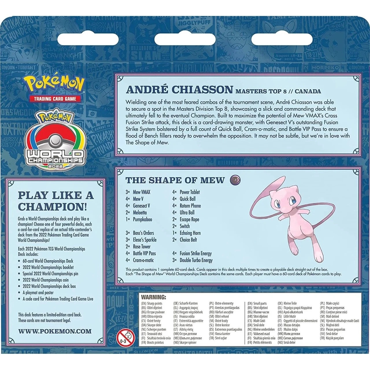 Cutie Pokémon TCG: 2022 Pokémon World Championship Deck - Andre ...