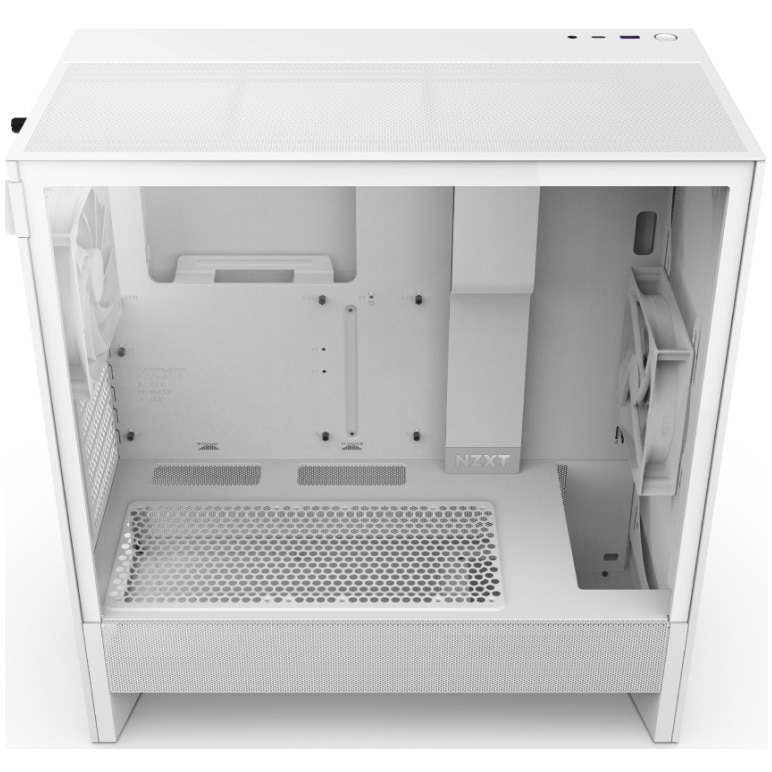 Carcasa NZXT H5 Flow (2024), Mid-Tower, ATX, Alb - eMAG.ro