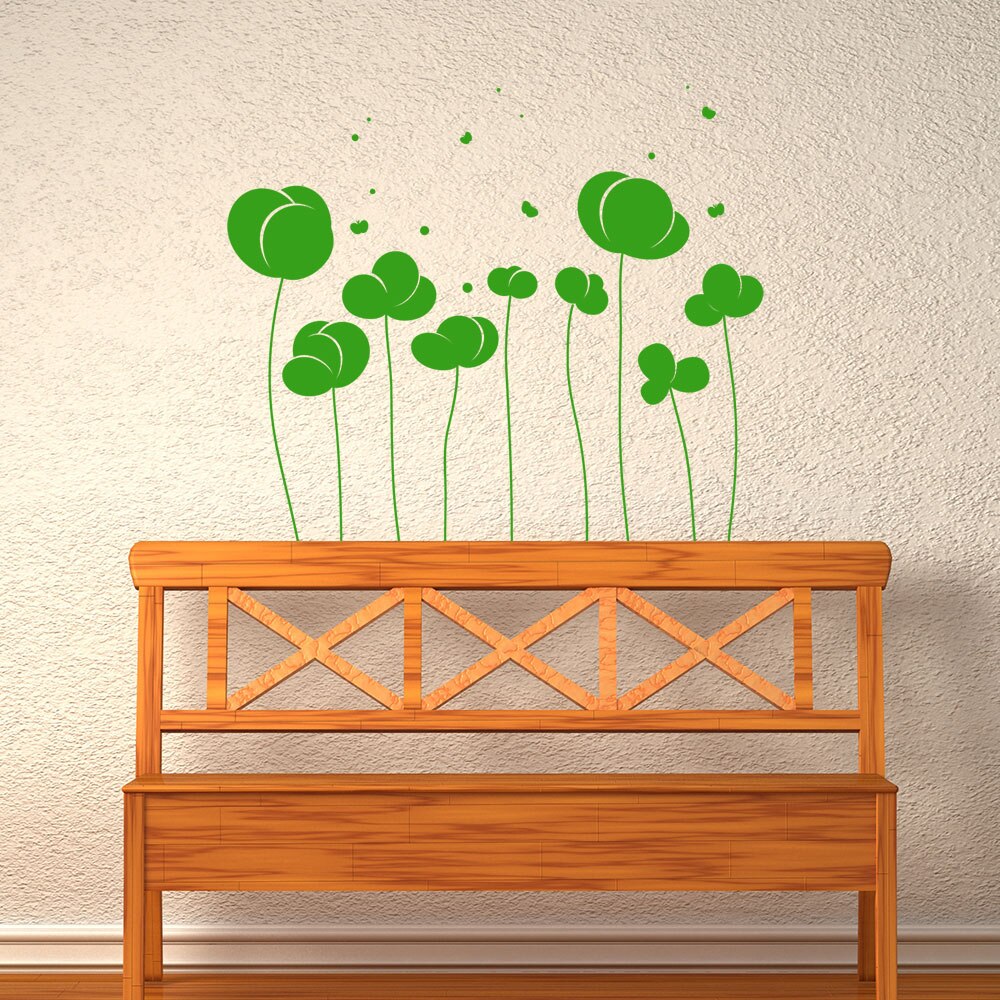 Sticker decorativ Flori de primavara - Yellow Green 60x68 cm - BeeStick ...