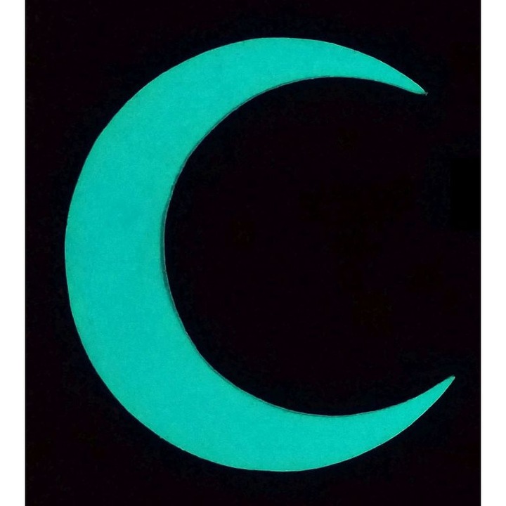 Sticker decorativ, Semiluna Startonight, luminoasa in intuneric - eMAG.ro