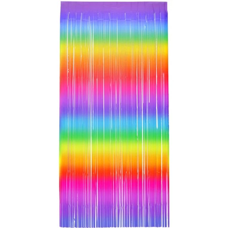 Perdea curcubeu din folie pentru petrecere - eMAG.ro