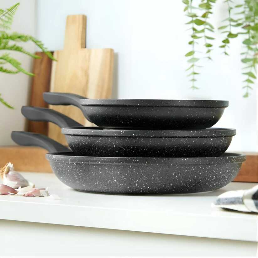 Set Tigai Bachmayer BM-77032 granit, 3 piese, 20 cm, 24 cm, 28 cm - eMAG.ro