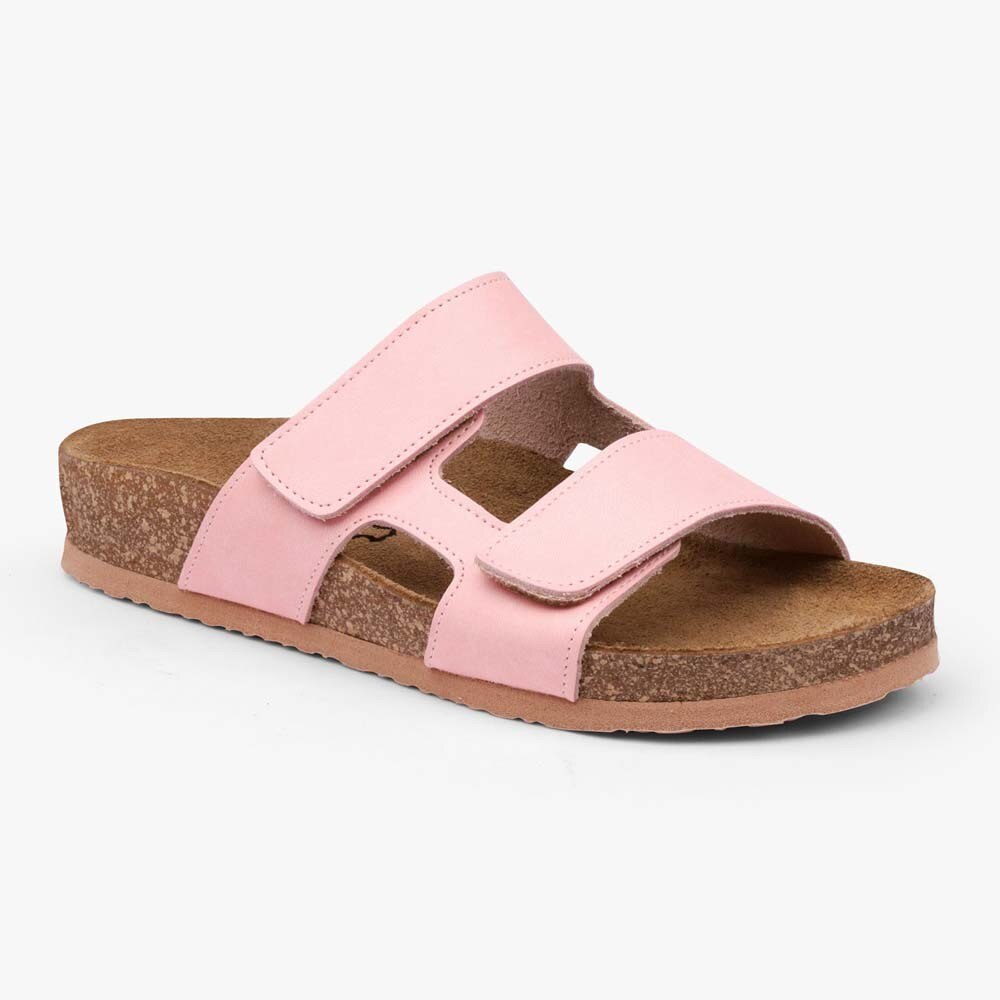 Saboti dama, de vara, din piele, Leon 4051 Orlando, roz 38 - eMAG.ro