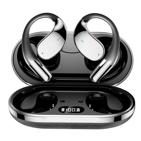 Casti wireless, design open-ear, autonomie lunga, pentru sport ...