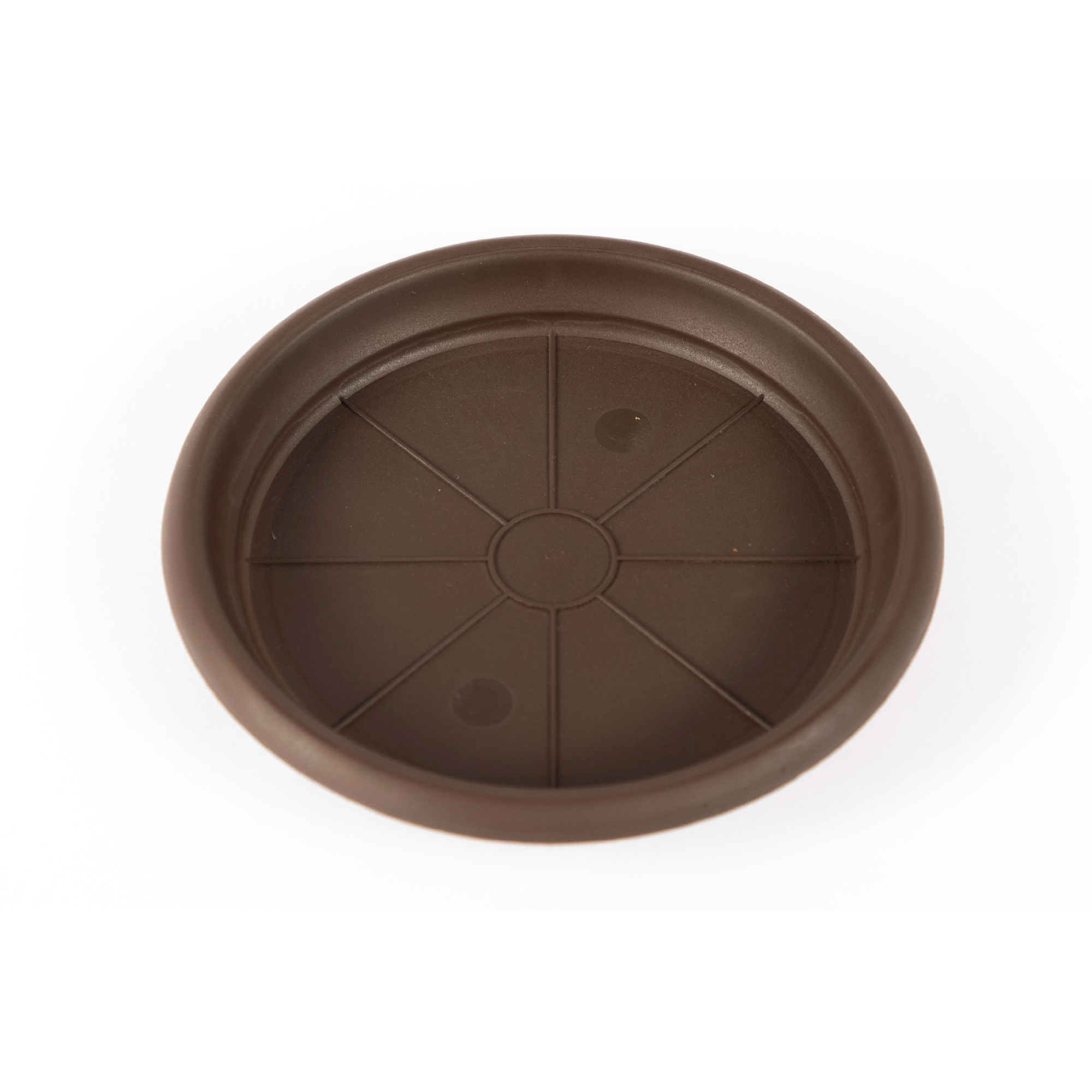 Farfurie ghiveci Dalia, plastic, Ø 17 cm, maro - eMAG.ro