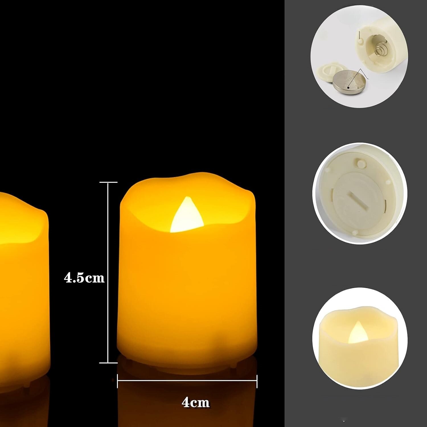 9 db-os Nikcorp LED gyertya készlet, távirányítóval, lángmentes, meleg ...