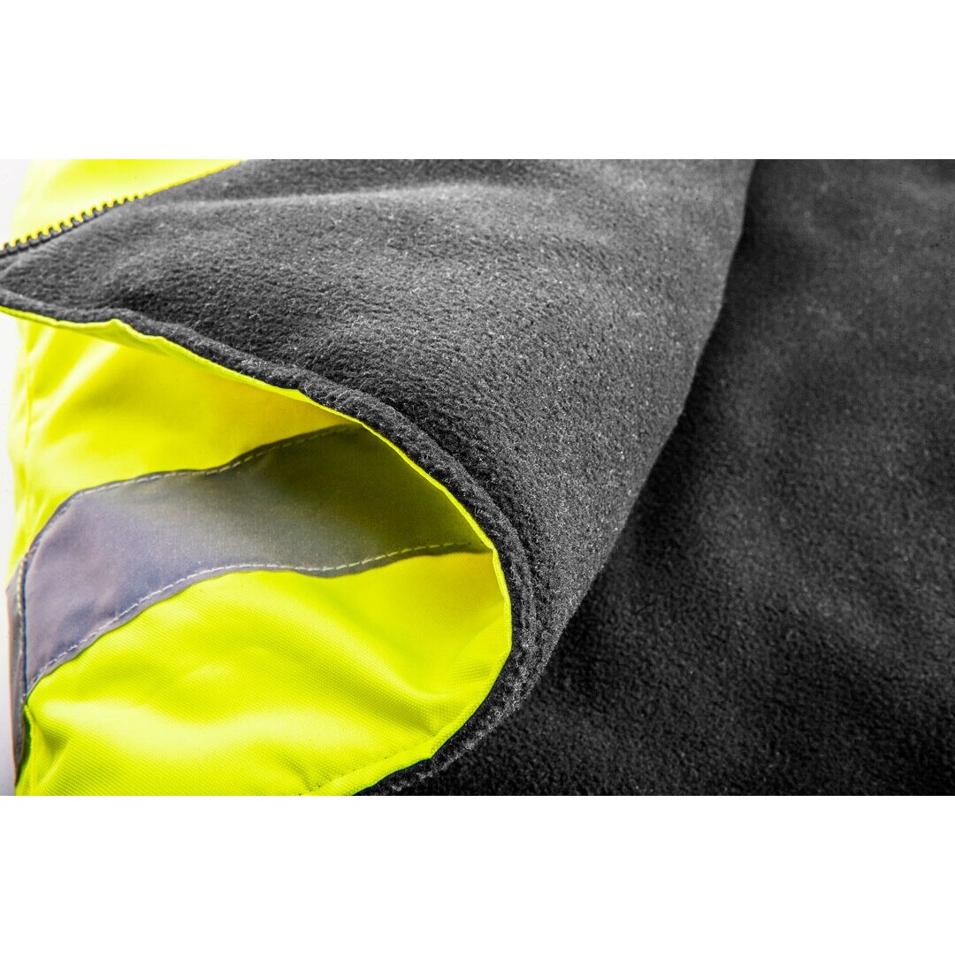 Vesta de lucru reversibila, reflectorizanta, galbena, fabricata din ...