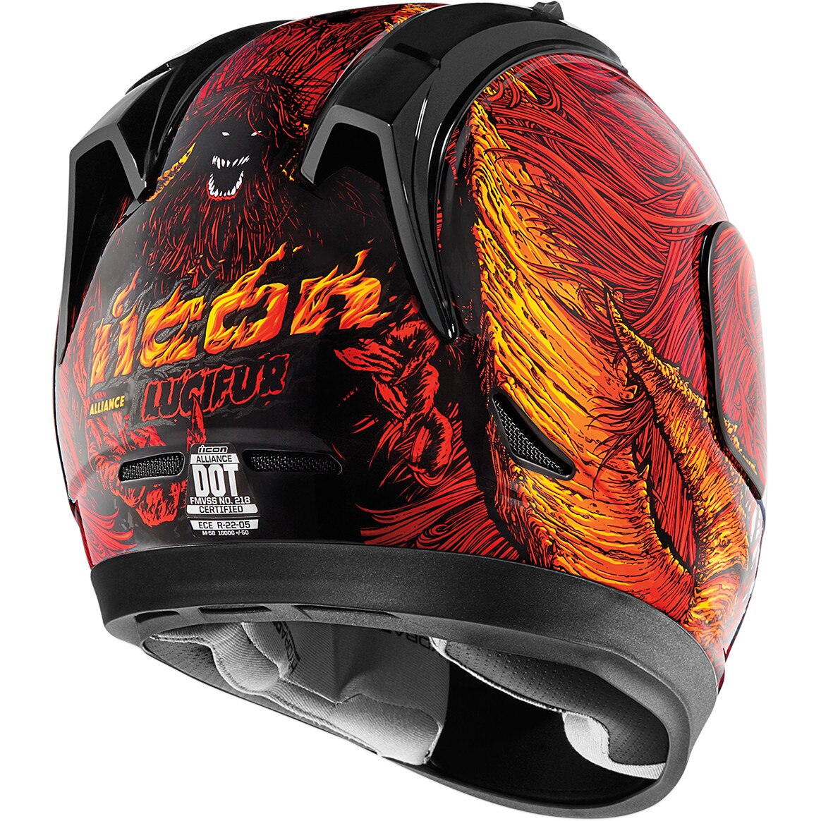 Casca Icon Alliance™ Lucifur™ Rosu/Negru LG - eMAG.ro