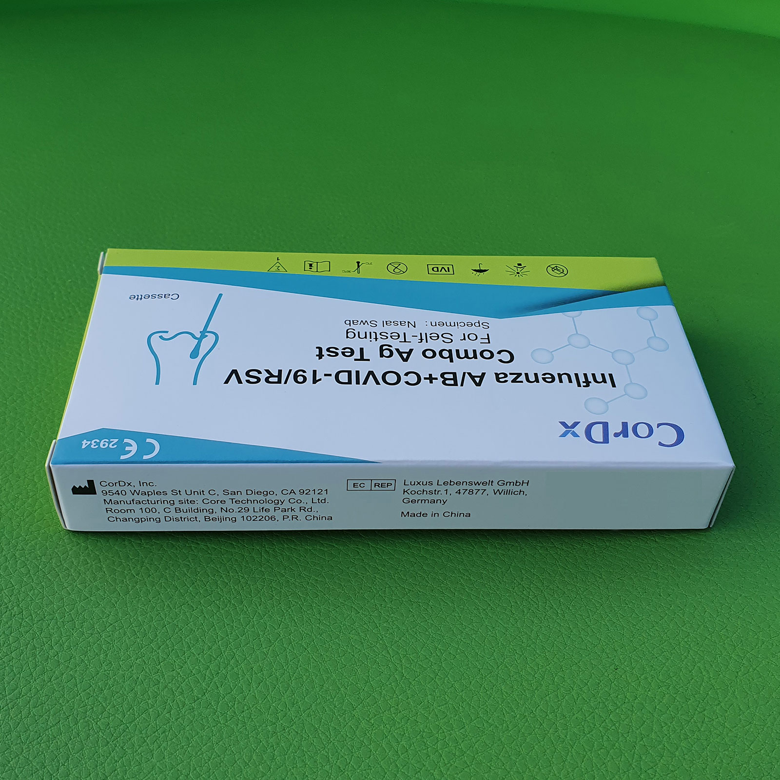 Test Rapid Antigen, Combinat, 4 in 1, Gripa A+B, Covid-19 si RSV, CorDx ...