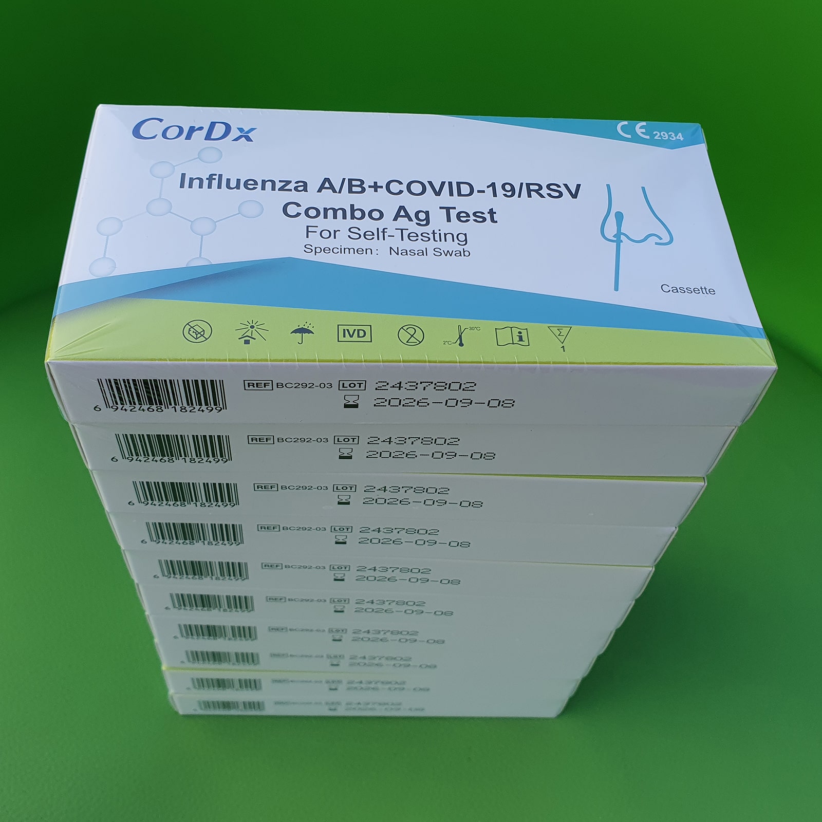 Set 10 Teste Rapide Antigen, Combinate, 4 in 1, Gripa A+B, Covid-19 si ...
