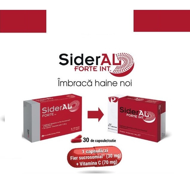 Fier Sucrosomial pentru adulti Sideral Forte 30cps - eMAG.ro