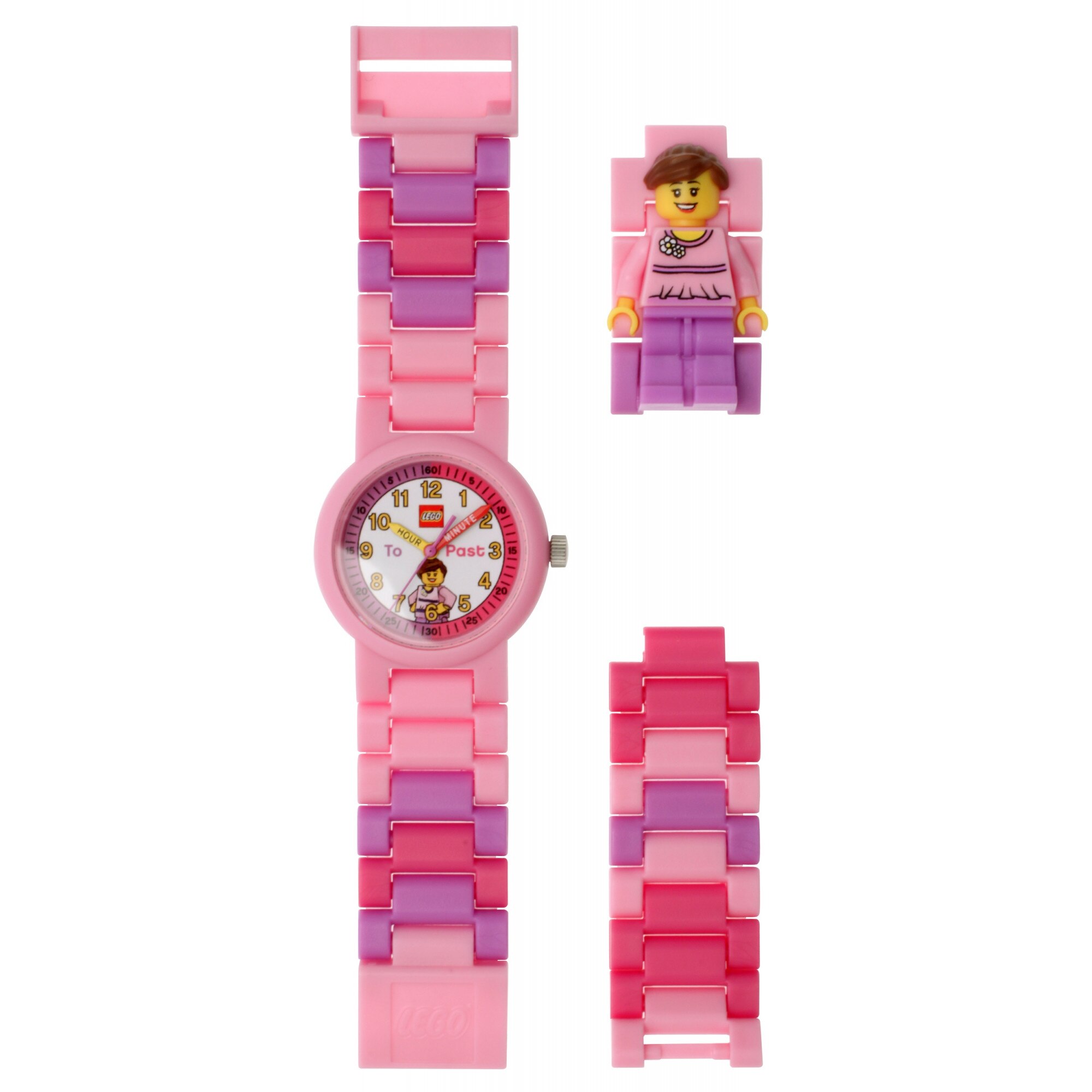 Set ceas educativ + ceas de mana cu minifigurina LEGO Classic - Fete ...