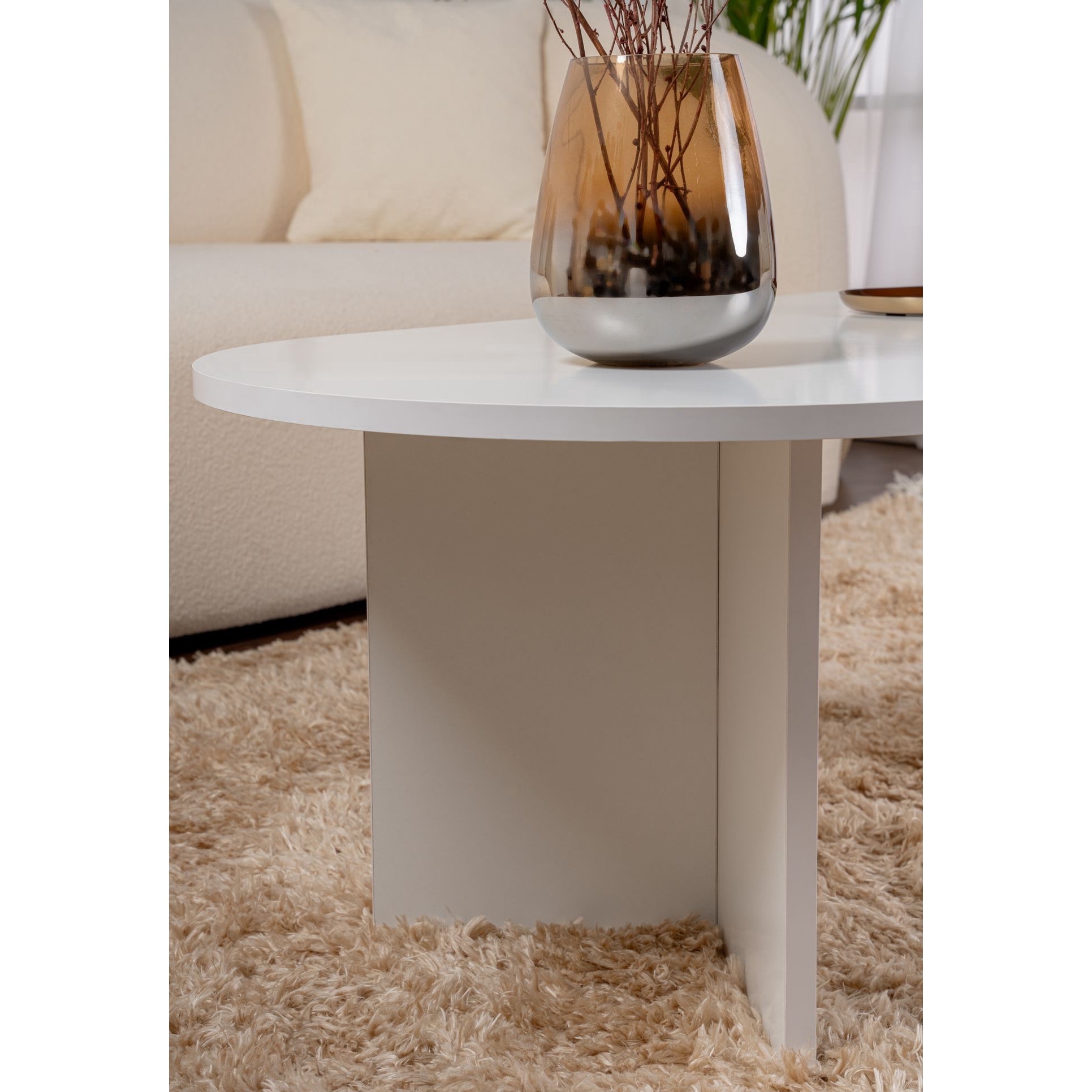 Masa de Cafea Modern Touch UnicUtil®, 119 x 60 x 40 cm, Blat ...