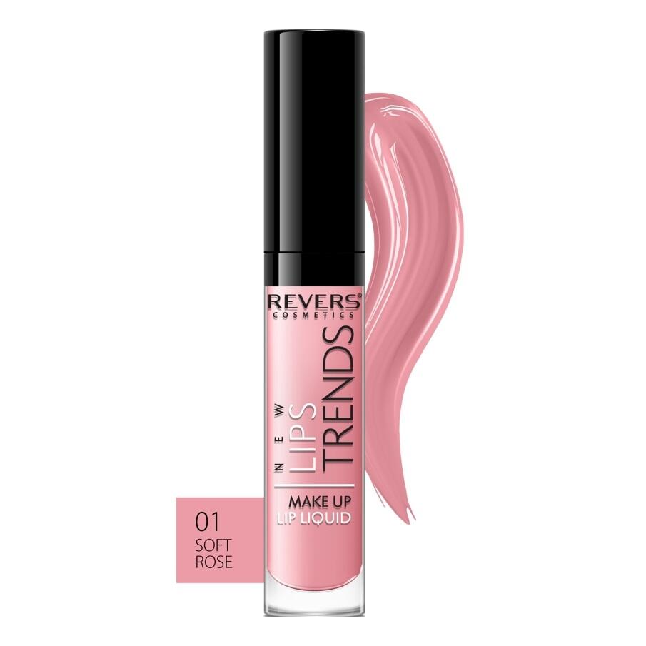 Rujul lichid New Lips Trends, Revers, Nr 01 Soft Rose - eMAG.ro